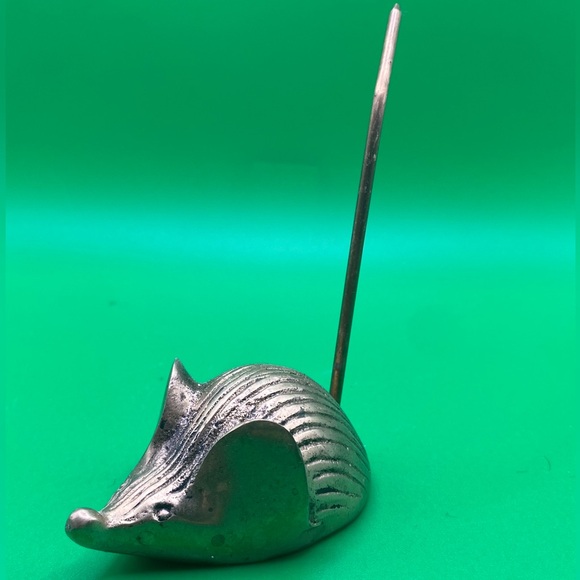 Office | Vintage Brass Mouse Paperweight Holder | Poshmark